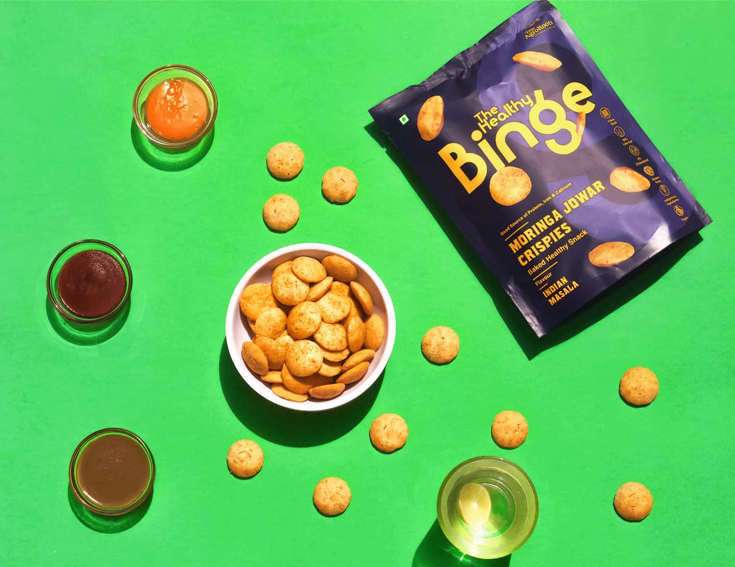 Buy THE HEALTHY BINGE | BAKED CHIPS |MORINGA JOWAR SNACKS INDIAN MASALA ...