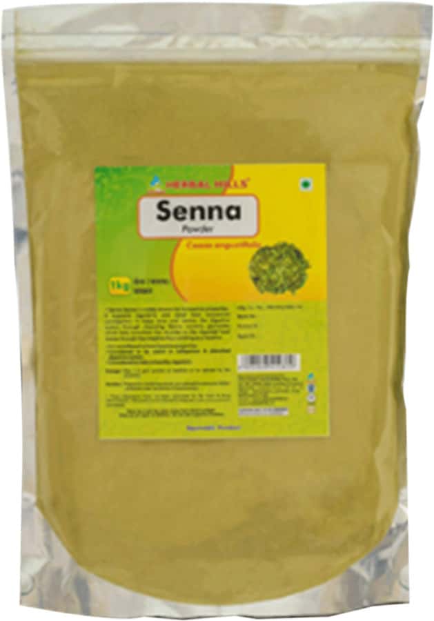 Buy HERBAL HILLS SENNA POWDER - 1 KG POWDER - PACK OF 5 - SENNA LEAVES ...
