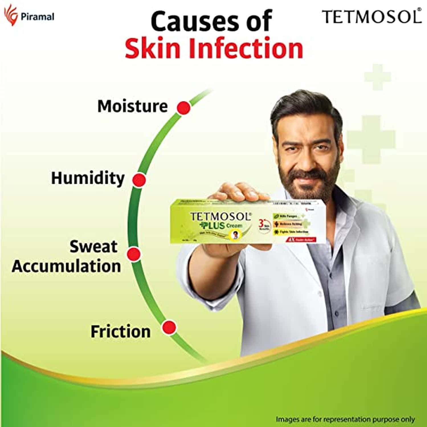 Buy TETMOSOL PLUS CREAM - TOPICAL ANTIFUNGAL CREAM - PACK OF 4 (4 X 10G ...