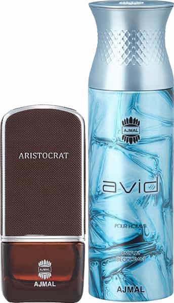 Buy AJMAL ARISTOCRAT EAU DE PARFUM 75ML PERFUME FOR MEN AND AVID HOMME DEODORANT 200ML FOR MEN ...