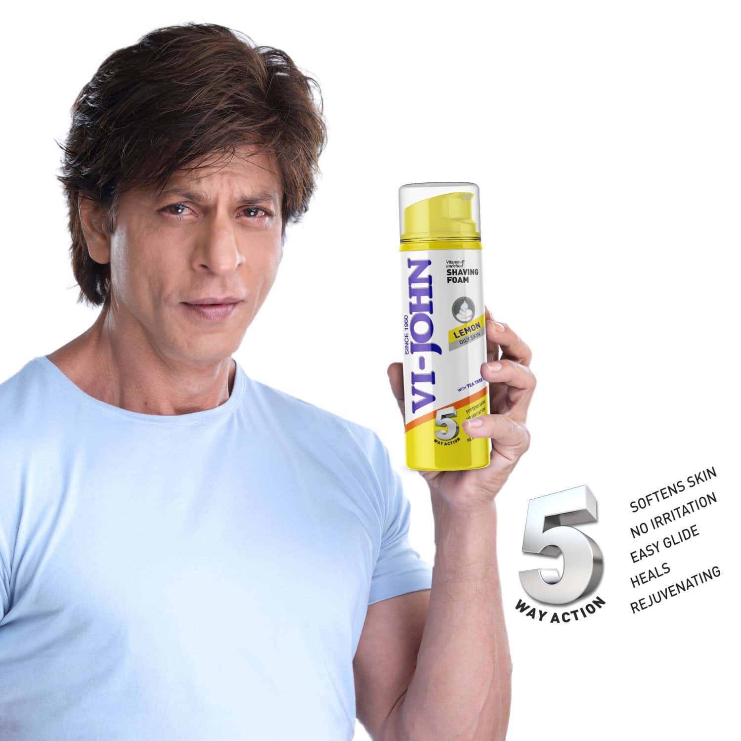 Buy VI-JOHN COMBO PACK OF MASTER STROKE 5 BLADE RAZOR & LIME SHAVING ...