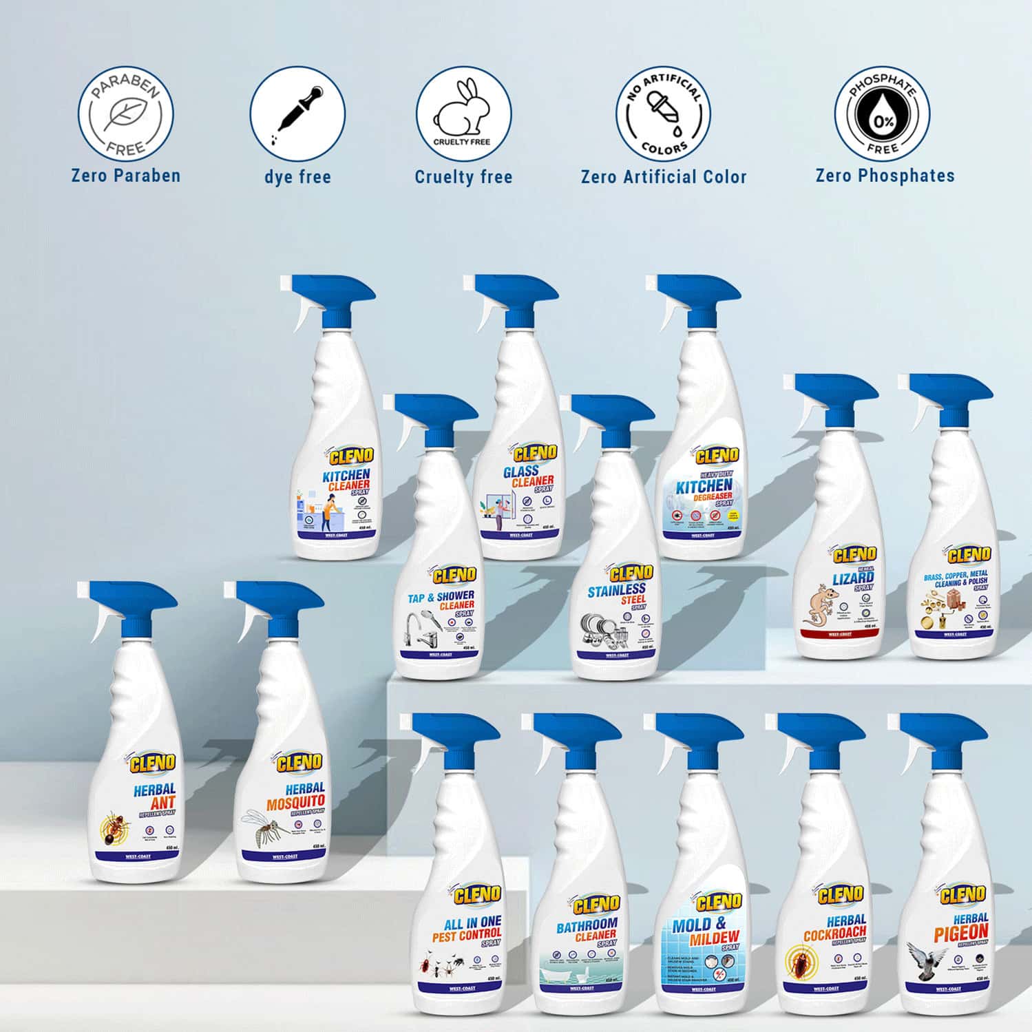 Buy CLENO ALL IN ONE PEST CONTROL SPRAY 450 ML (READY TO USE) Online ...