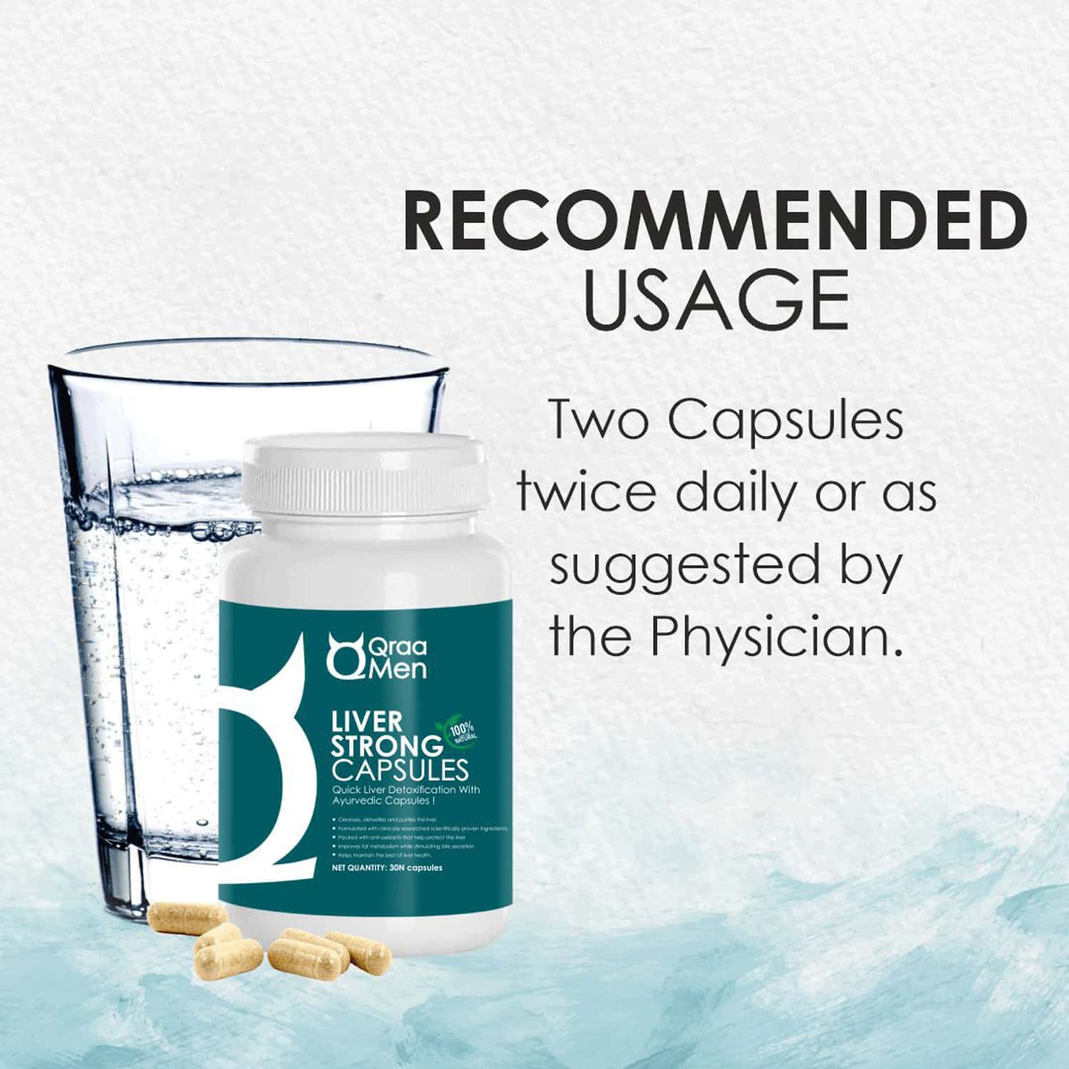 Buy QRAA MEN LIVER STRONG CAPSULES FOR CLEANSES, DETOXIFIES AND ...