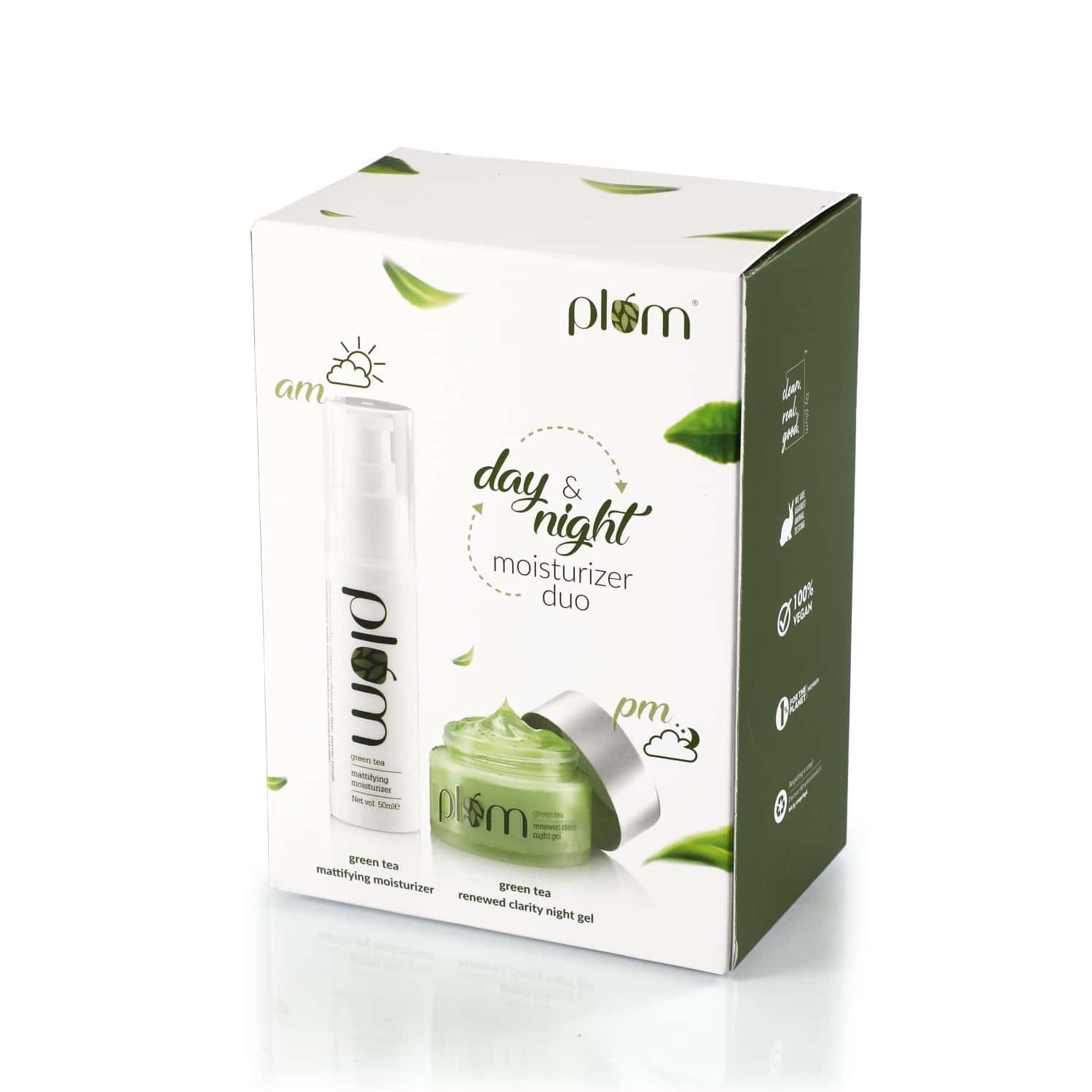 Buy PLUM GREEN TEA MOISTURE DUO GIFT SET - DAY CREAM & NIGHT GEL ...