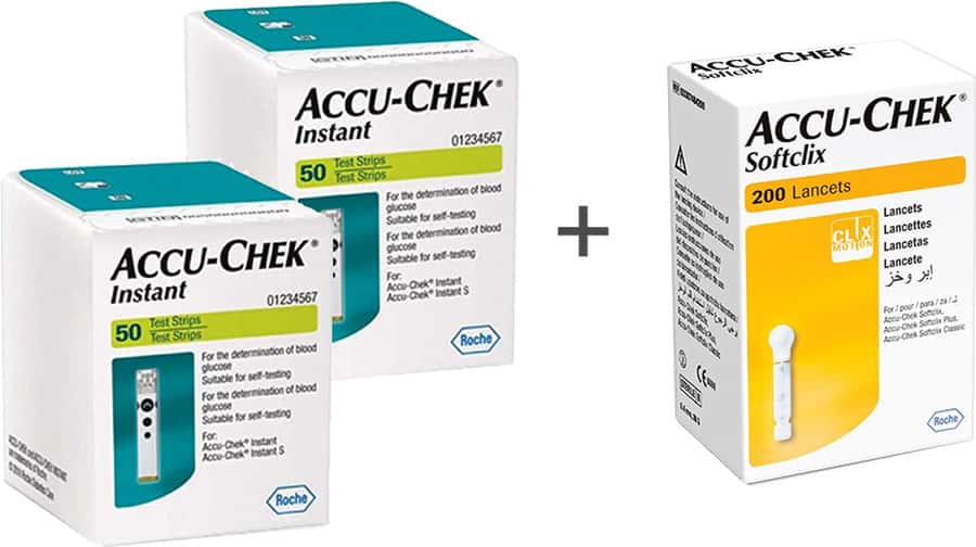 Buy ACCU-CHEK INSTANT | 50 TEST STRIPS | WITH SOFTCLIX 2 X 25 LANCETS ...