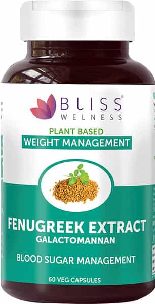 Buy BLISS WELNESS GLUCO PURE FENUGREEK EXTRACT 1000MG GALACTOMANNAN ...