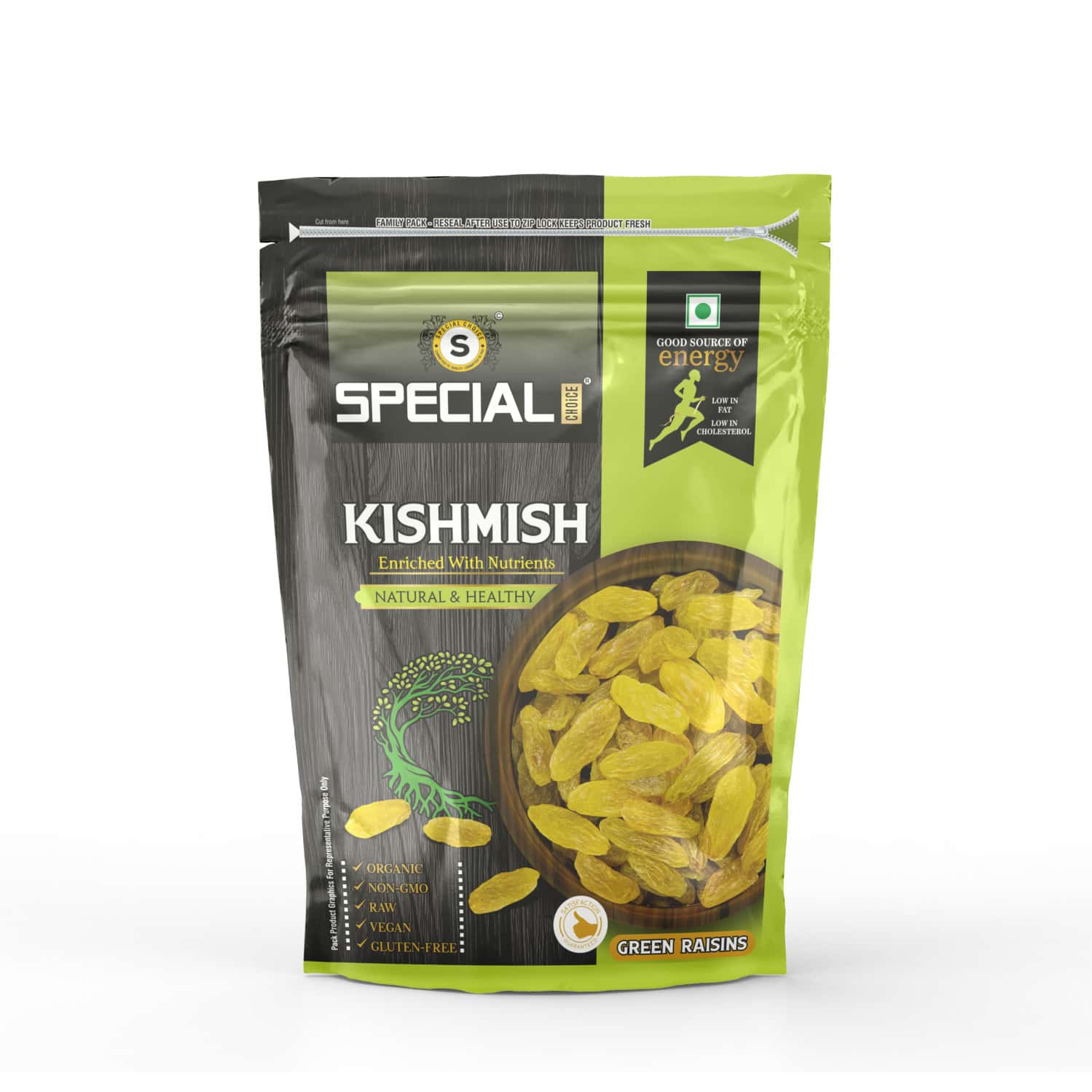 Buy SPECIAL CHOICE KISHMISH (GREEN RAISINS) ROUND 250G X 1 Online & Get ...