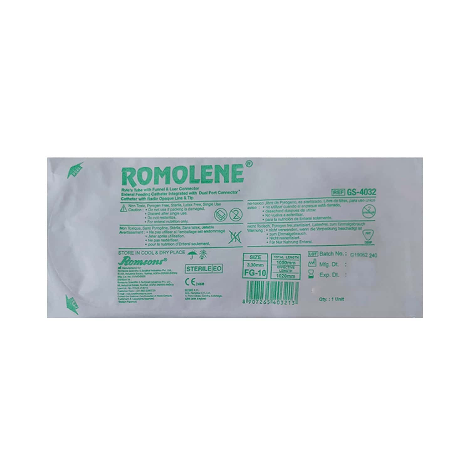 Buy ROMSONS ROMOLENE SIZE FG 10 Online & Get Upto 60% OFF at PharmEasy