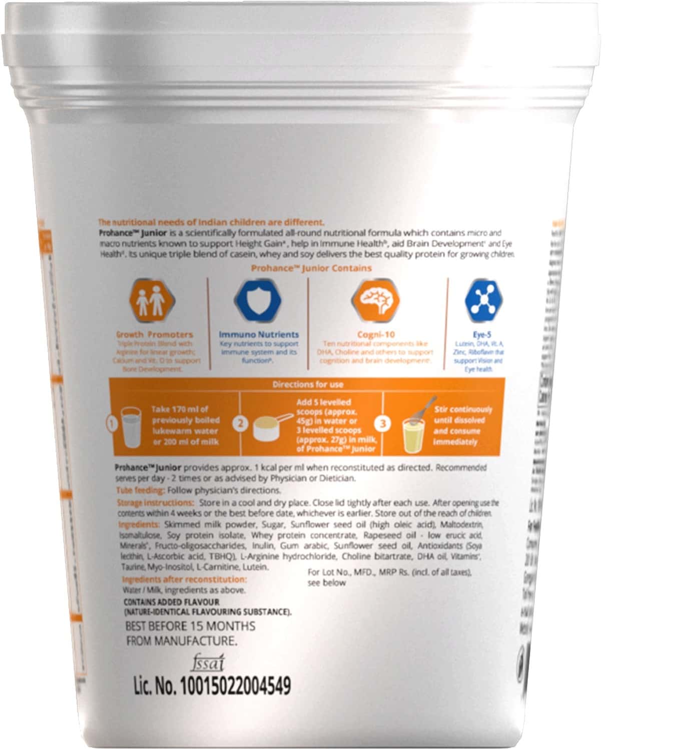 Buy PROHANCE JUNIOR NUTRITION POWDER VANILLA 400G Online & Get Upto 60% ...