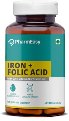 Buy INLIFE IRON FOLIC ACID SUPPLEMENT (60 TABLETS) Online & Get Upto 60 ...