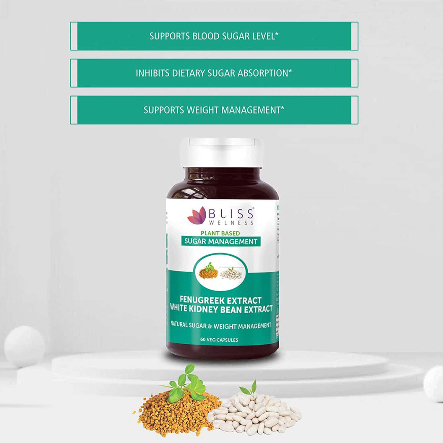 Buy BLISS WELLNESS BLOOD SUGAR & WEIGHT MANAGEMENT SUPPLEMENT - 60 VEG ...