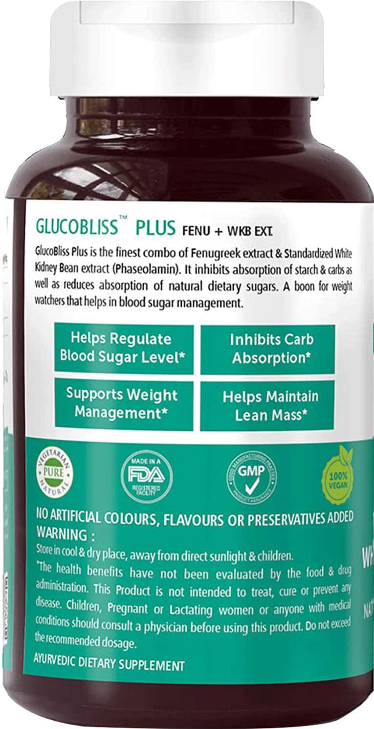 Buy BLISS WELLNESS BLOOD SUGAR & WEIGHT MANAGEMENT SUPPLEMENT - 60 VEG ...