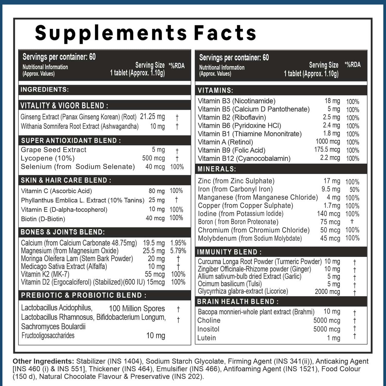 Buy CARBAMIDE FORTE MULTIVITAMIN WITH PROBIOTICS 34 INGREDIENTS -60 ...