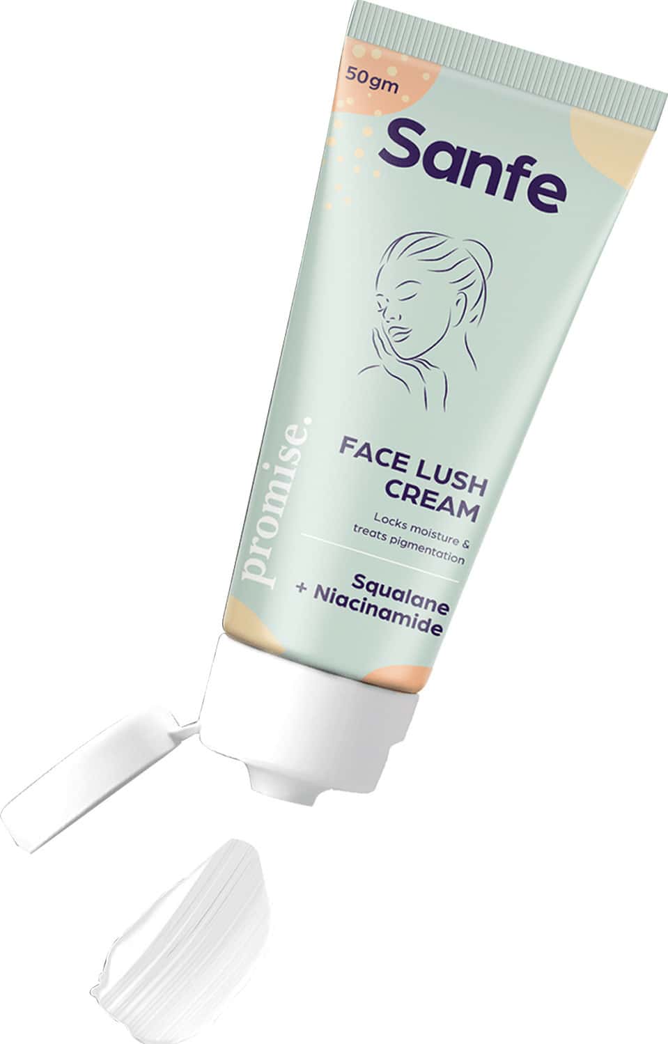 Buy SANFE PROMISE NIACINAMIDE FACE LUSH CREAM FOR SKIN HEALING & EVEN ...