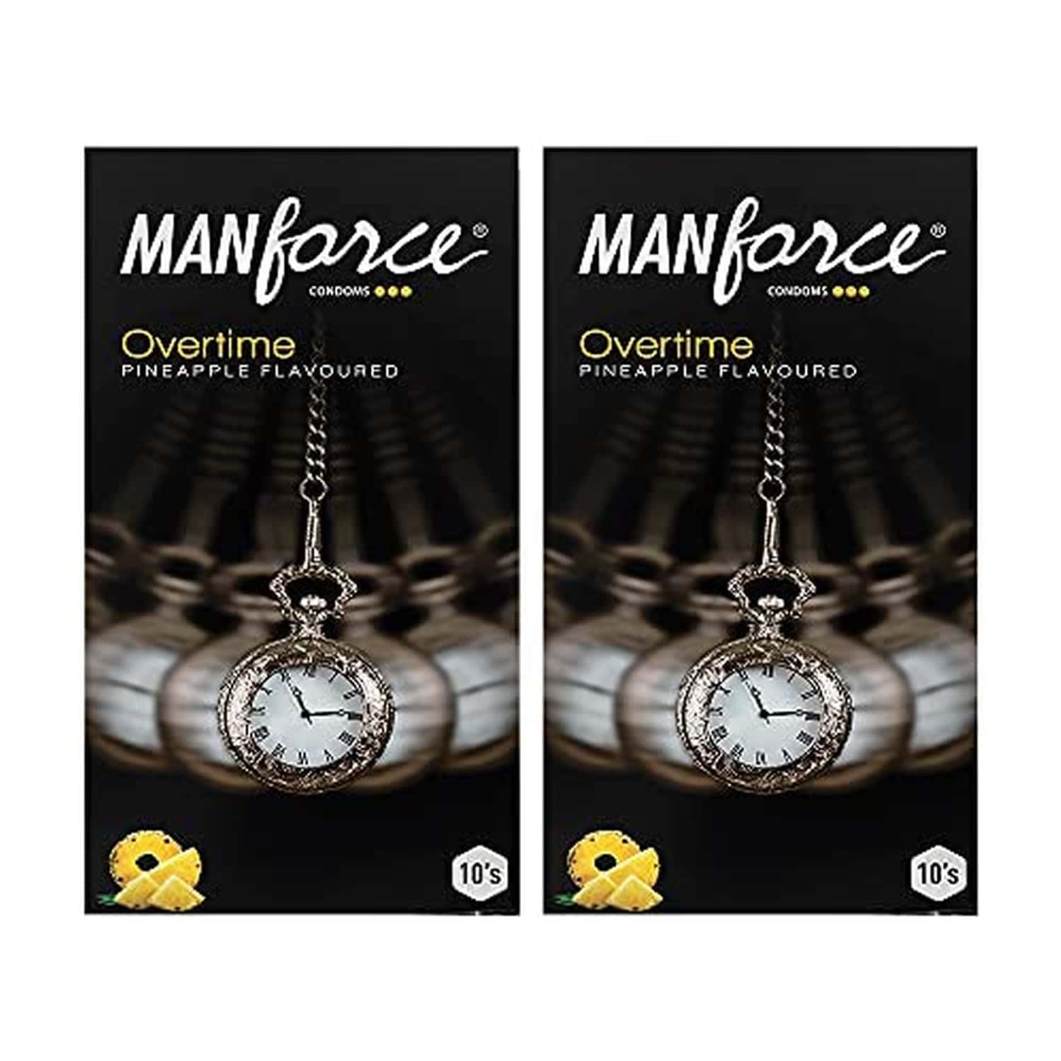 Buy MANFORCE OVERTIME ORANGE 3IN1 (RIBBED CONTOUR DOTTED) CONDOMS (SET ...