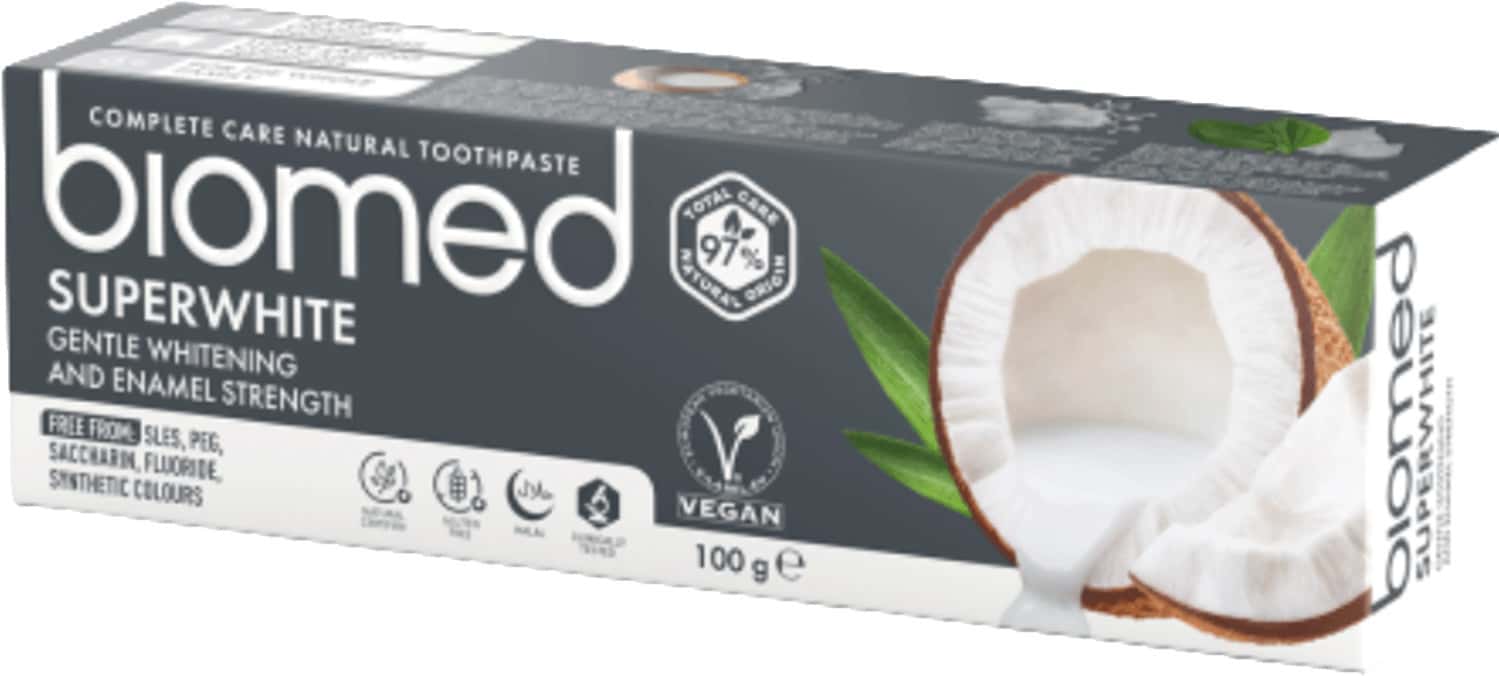 Buy BIOMED SUPERWHITE NATURAL TOOTHPASTE -100GM Online & Get Upto 60% ...