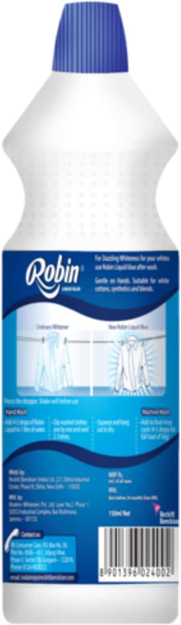 Buy ROBIN FABRIC CLEANER LIQUID BLUE, 150 ML Online & Get Upto 60% OFF ...