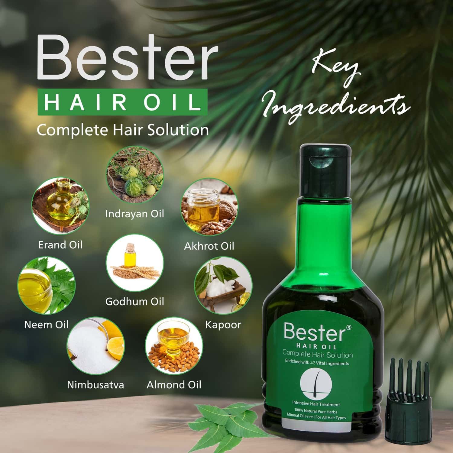 Buy BESTER HAIR OIL 100 ML | COMPLETE HAIR SOLUTION | PROMOTES HAIR ...