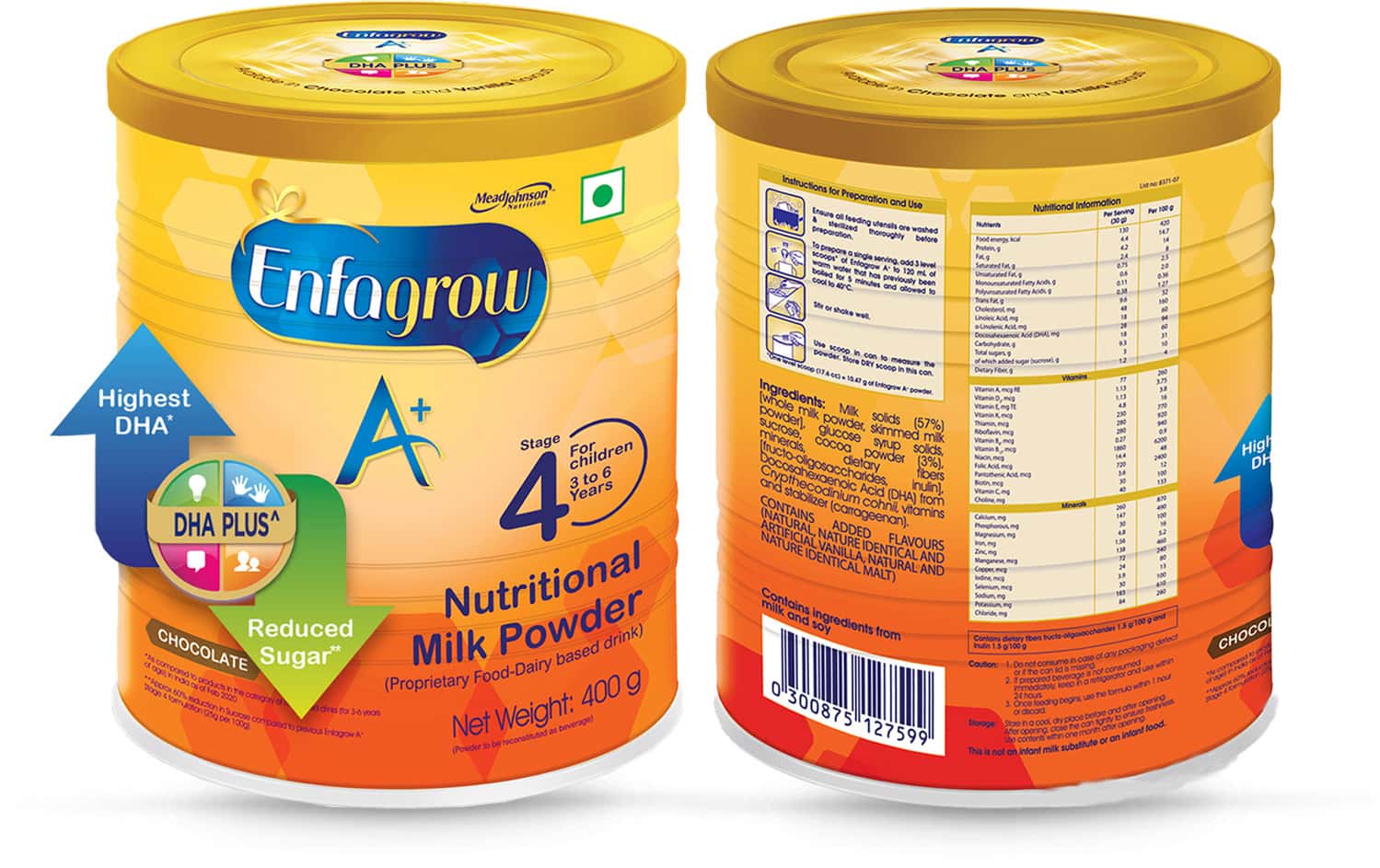 Buy ENFAGROW A+ NUTRITIONAL MILK POWDER HEALTH DRINK FOR CHILDREN ( 3 ...