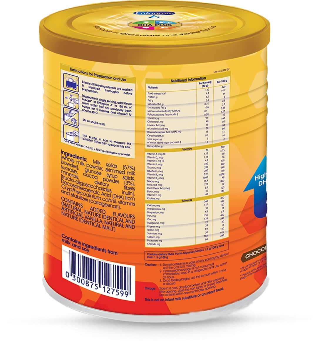 Buy ENFAGROW A+ NUTRITIONAL MILK POWDER HEALTH DRINK FOR CHILDREN ( 3 ...