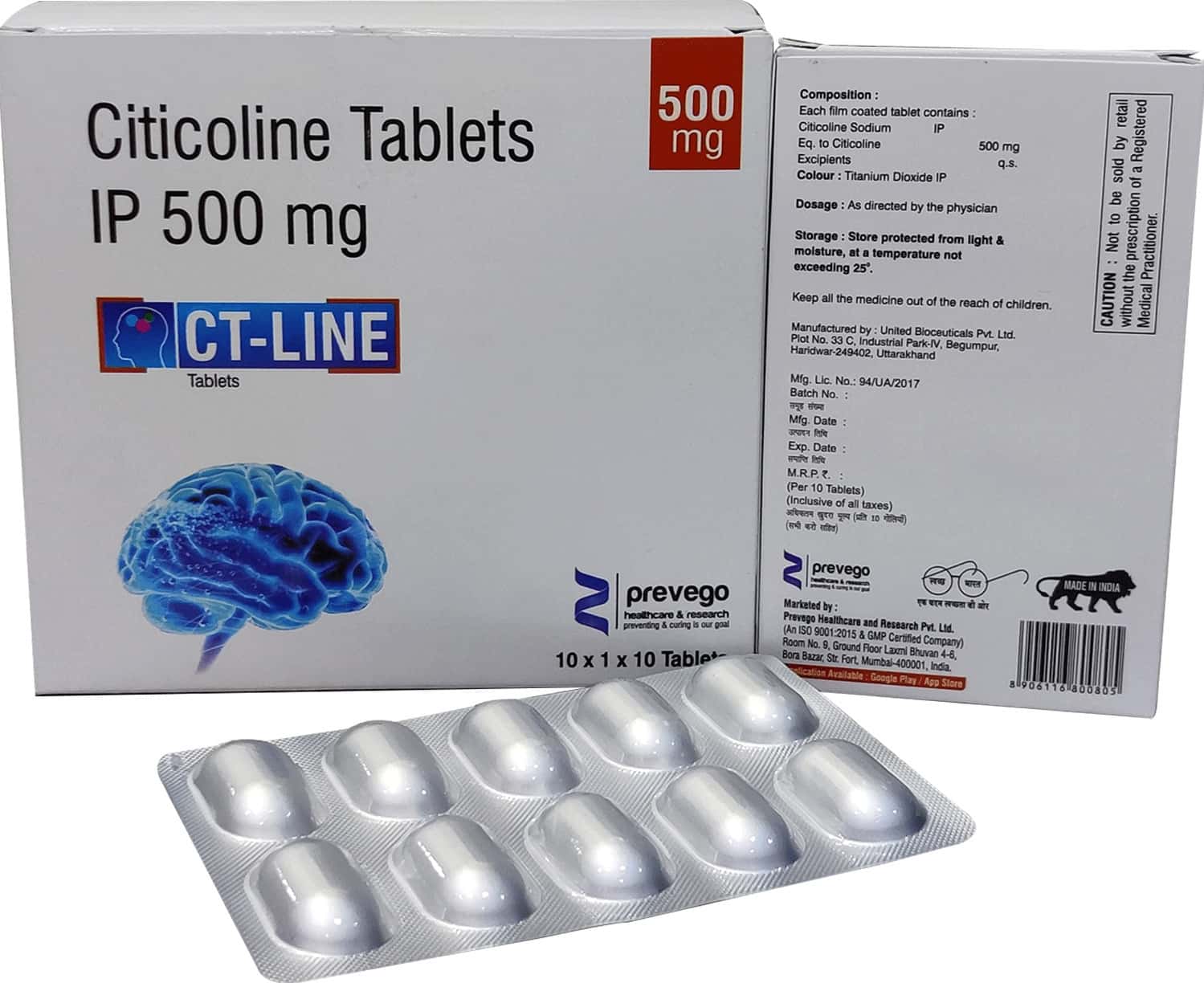 Ct Line 500 MG Tablet (10): Uses, Side Effects, Price & Dosage | PharmEasy