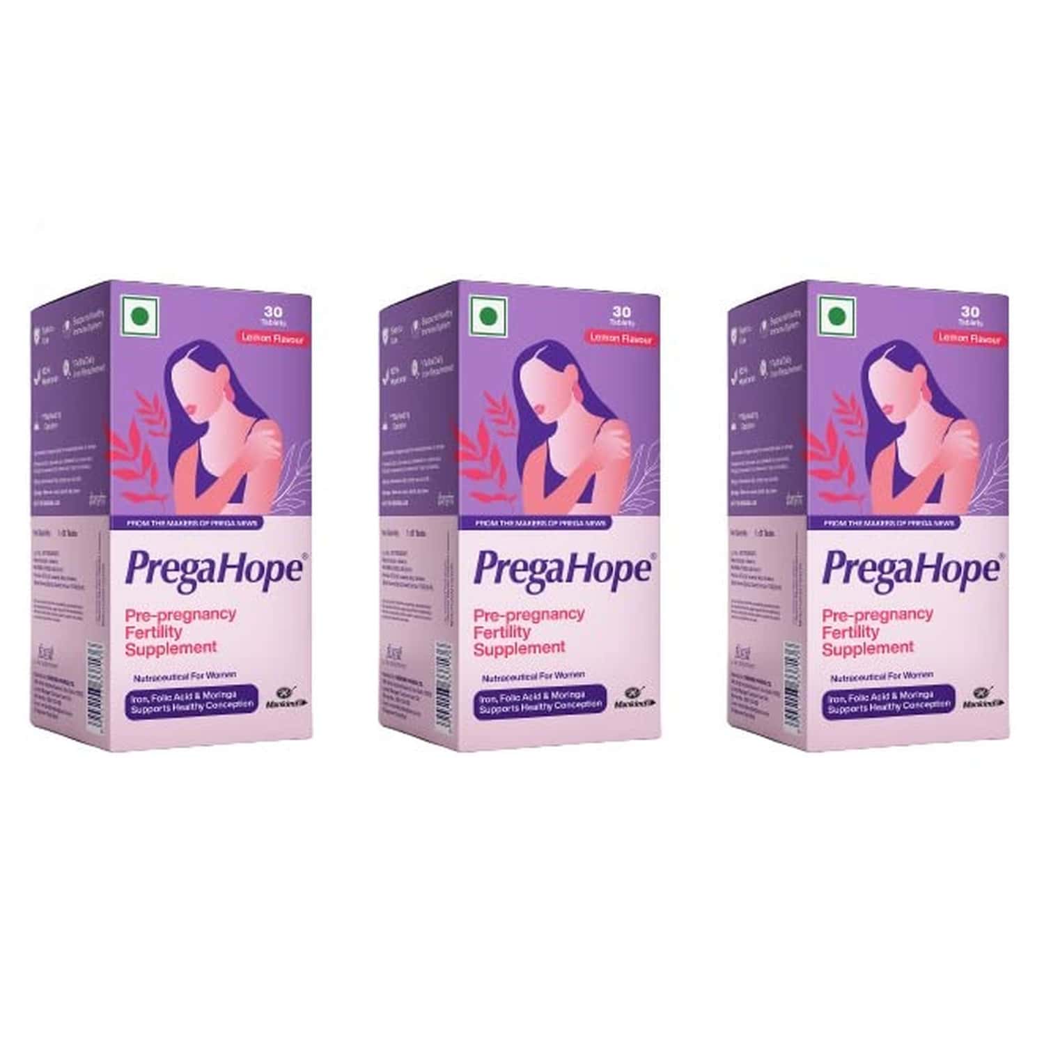 Buy PREGAHOPE PRE-PREGNANCY FERTILITY SUPPLEMENT WITH IRON FOLIC ACID ...