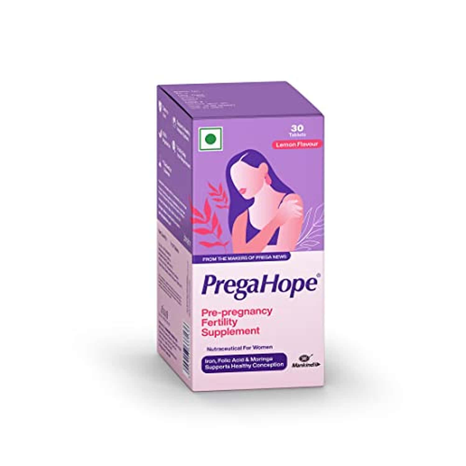 Buy PREGAHOPE PRE-PREGNANCY FERTILITY SUPPLEMENT WITH IRON FOLIC ACID ...