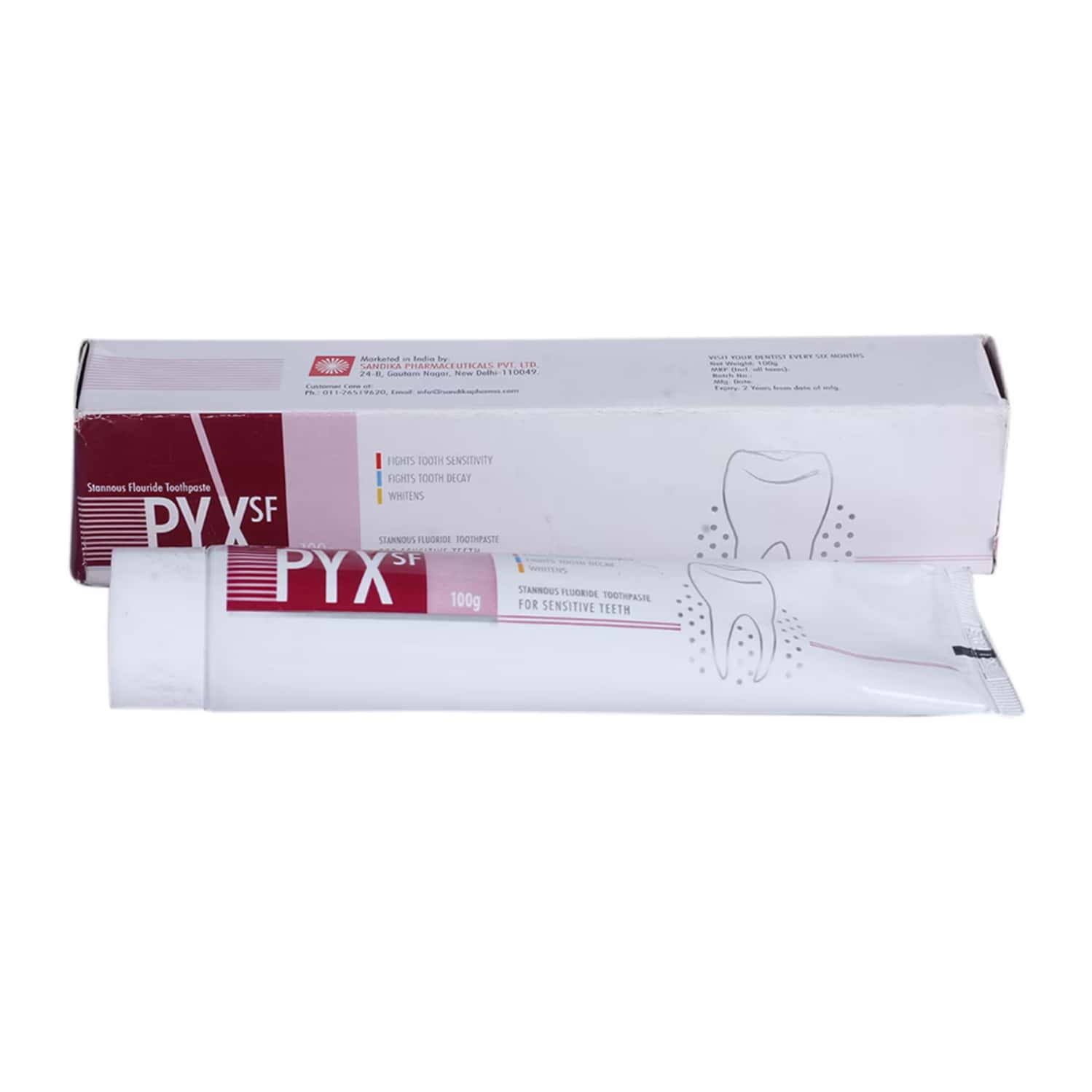 Buy PYX SF TOOTHPASTE 100 GM Online & Get Upto 60% OFF at PharmEasy