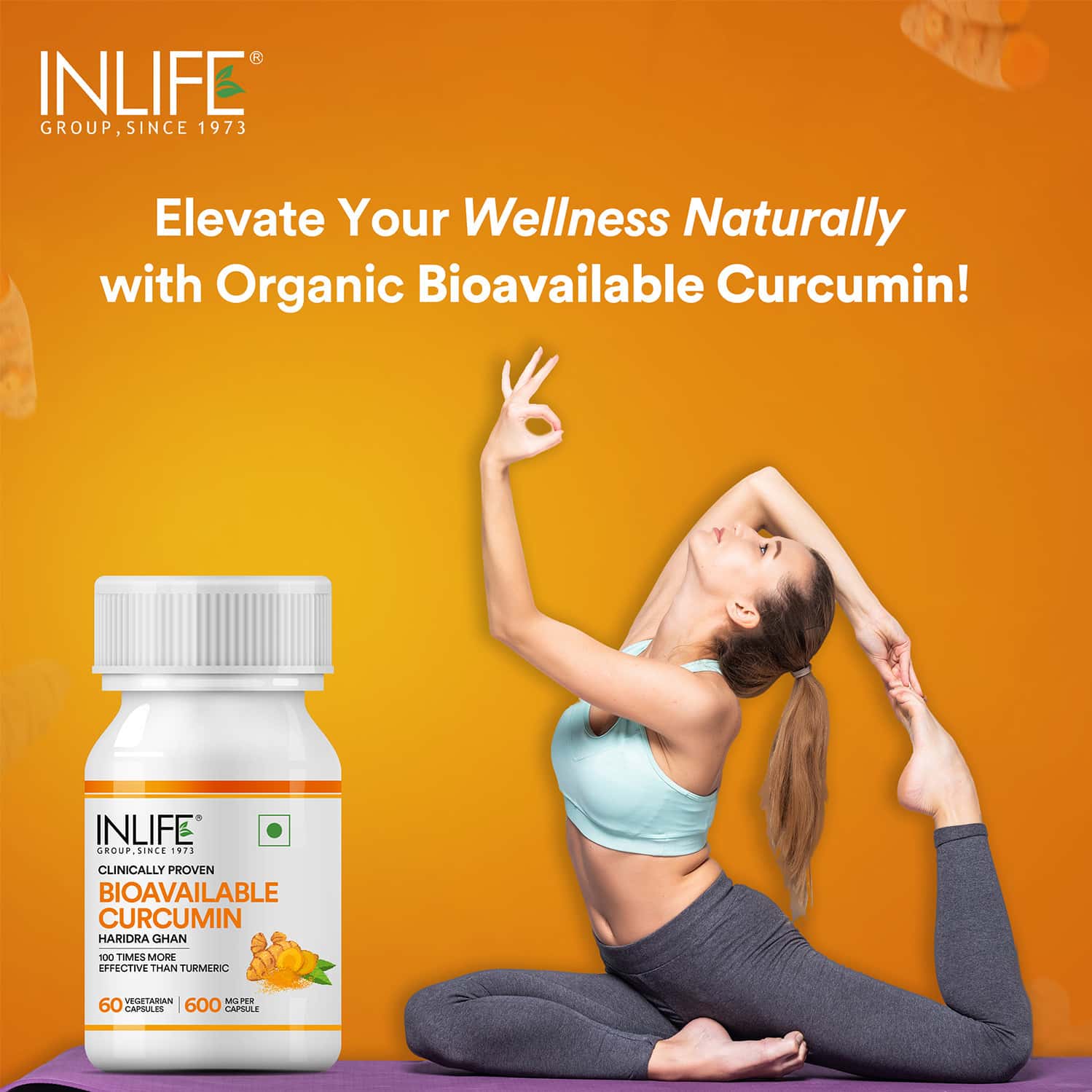 Buy INLIFE BIOAVAILABLE CURCUMIN, ORGANIC INGREDIENT 600MG - 60 ...