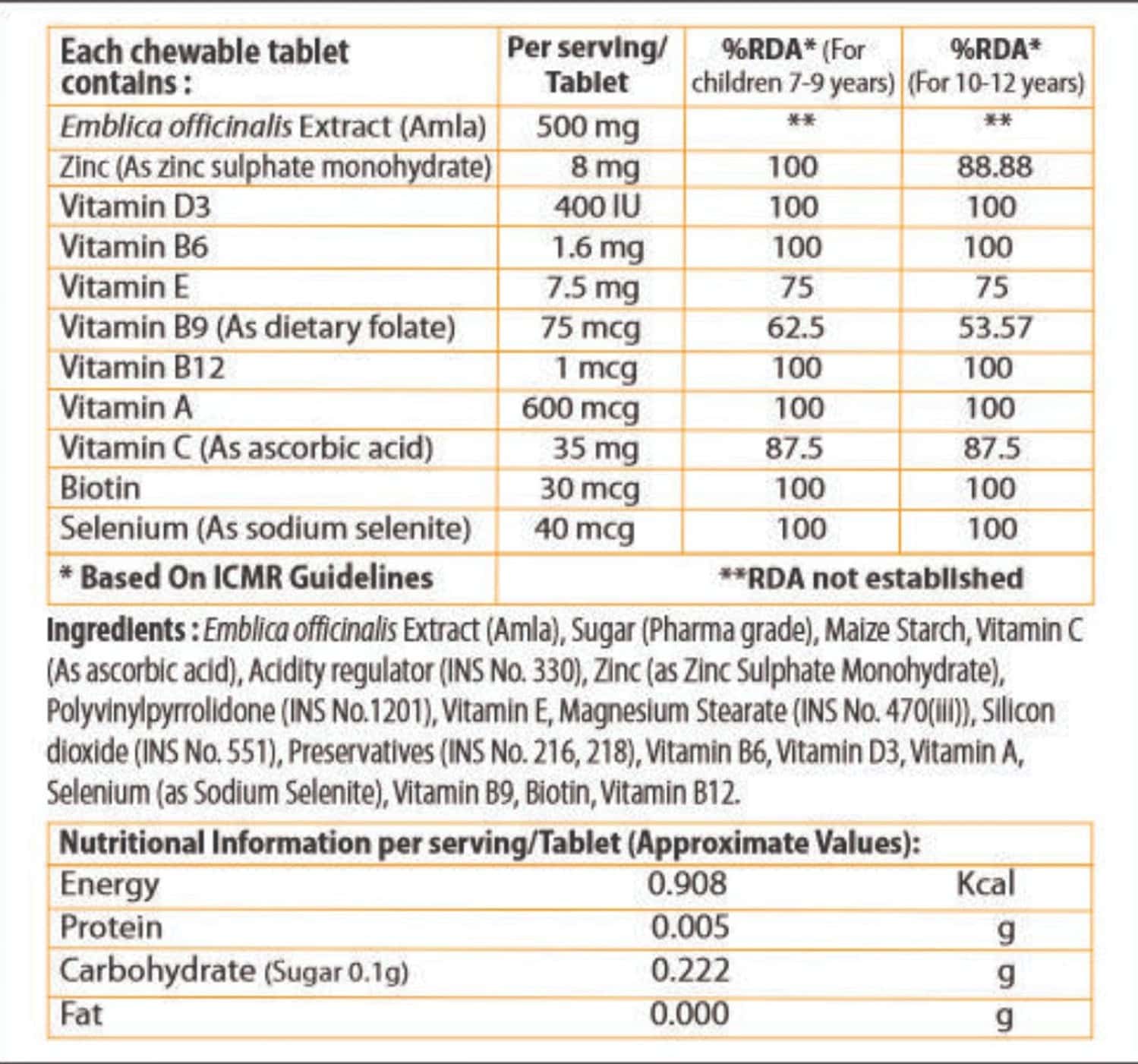 Buy ORIGINS NUTRA KIDACTIV IMMUNITY BOOSTING FOR KIDS(30 CHEWABLE ...