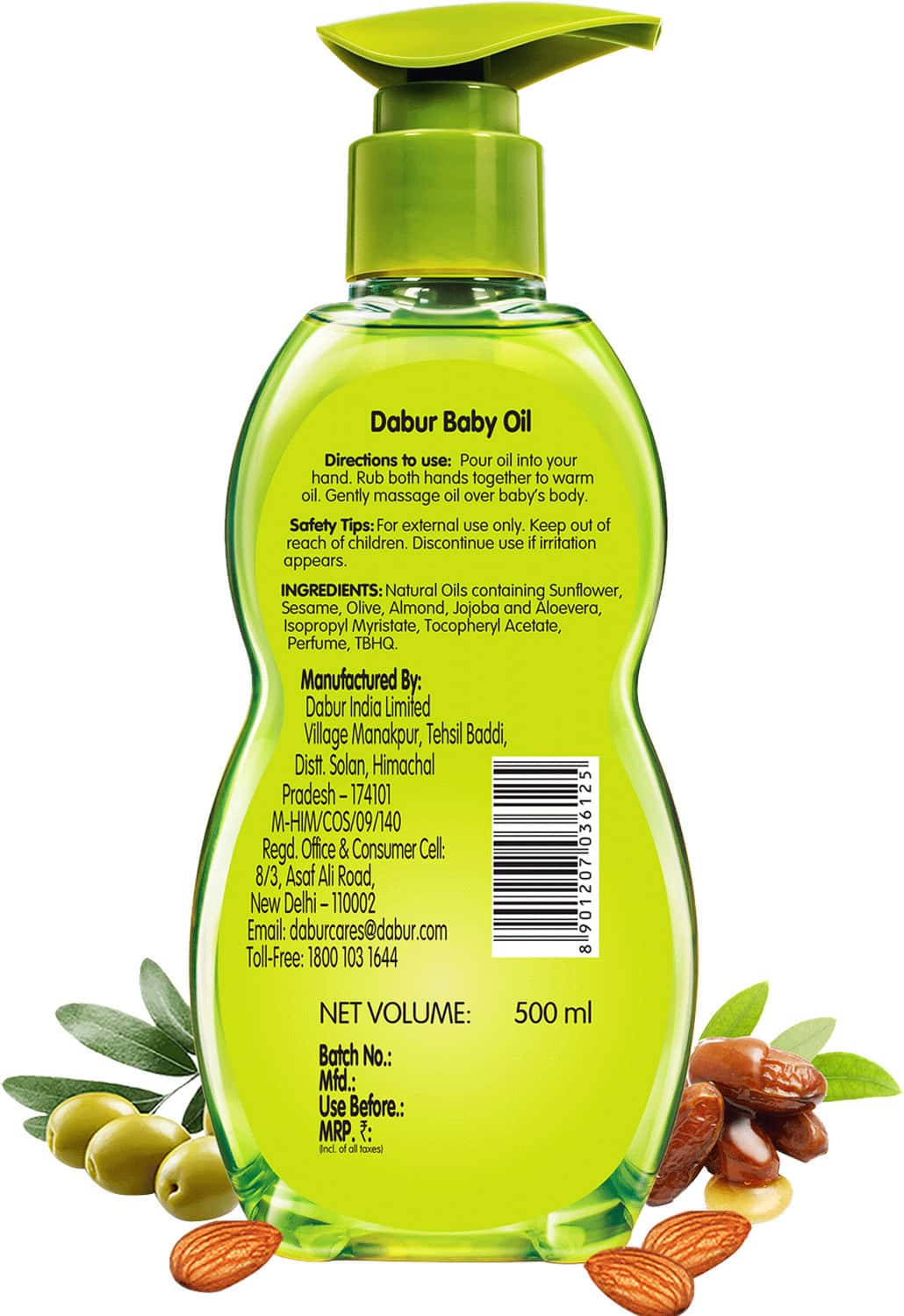 Buy DABUR BABY OIL 500ML Online & Get Upto 60% OFF at PharmEasy