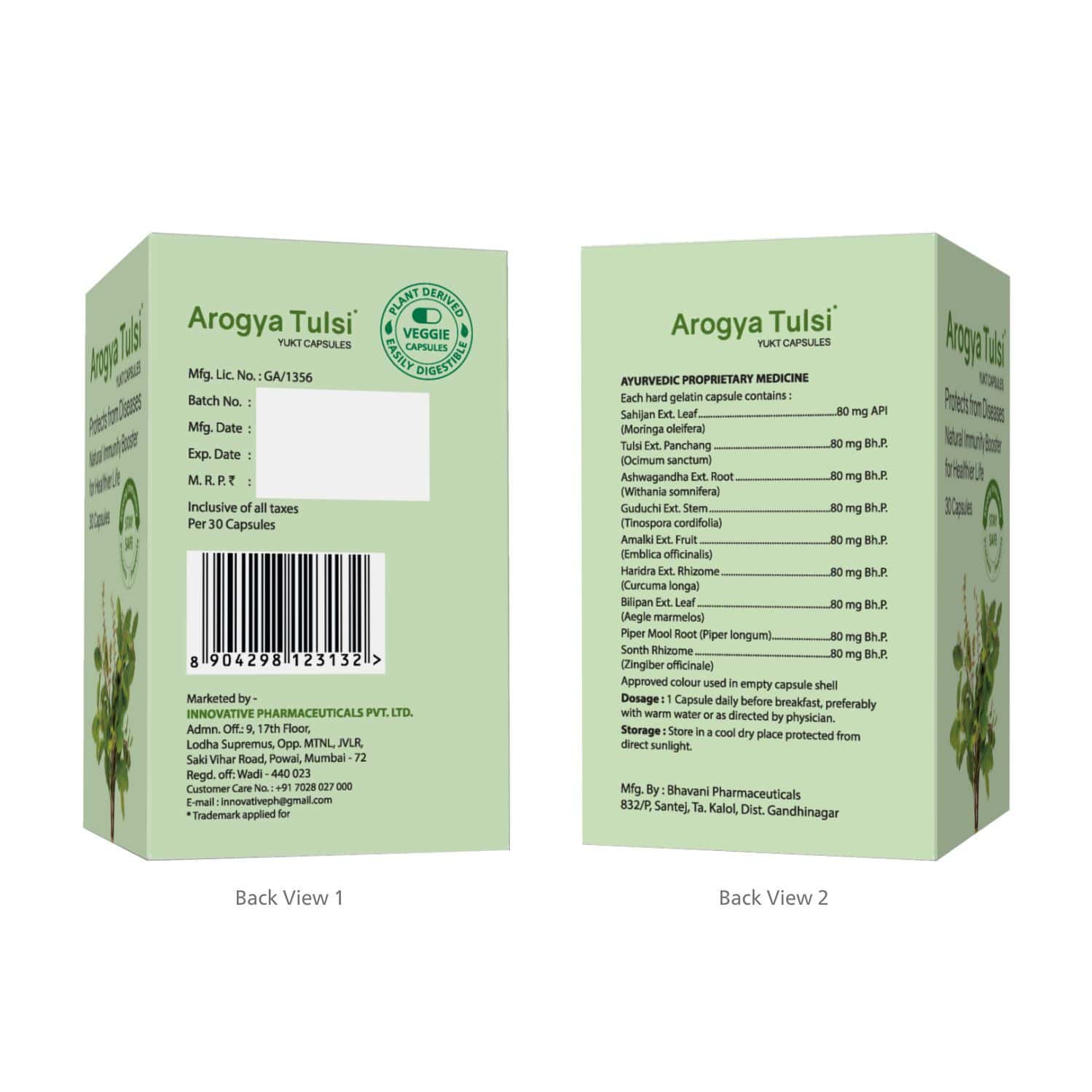 Buy AROGYA TULSI CAPSULES 30 CAPSULES|RESPIRATORY HEALTH Online & Get Upto 60% OFF at PharmEasy