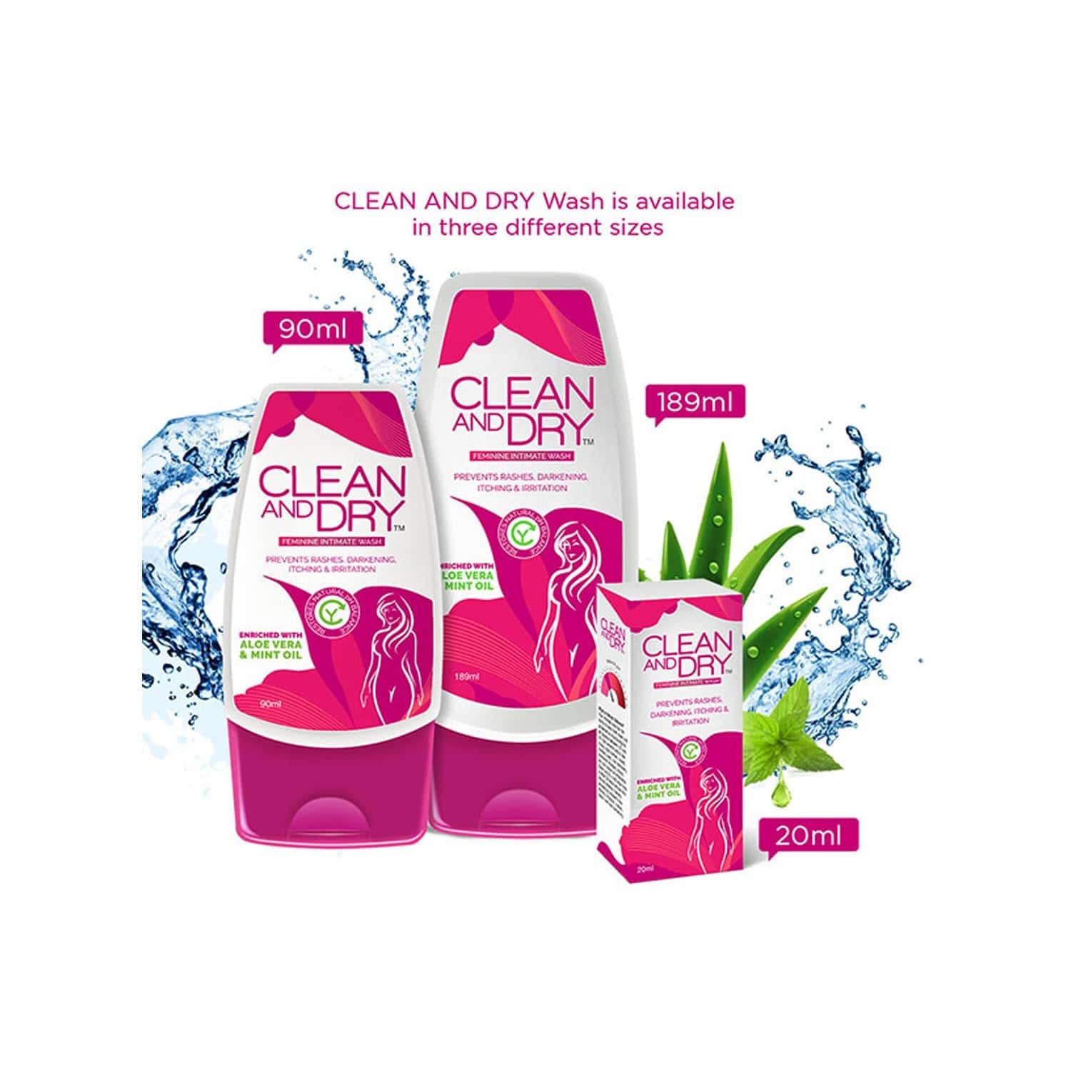 Buy Clean And Dry Intimate Wash Bottle Of 90 Ml Online & Get Upto 60% ...