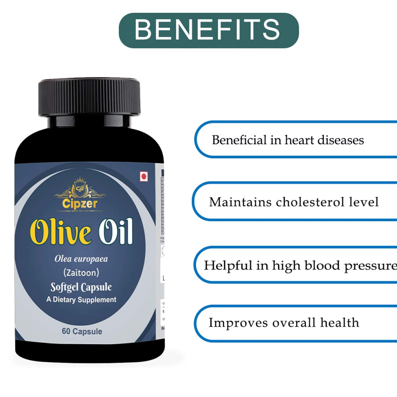 Buy CIPZER OLIVE OIL SOFTGEL CAPSULE-60 CAPSULE Online & Get Upto 60% ...