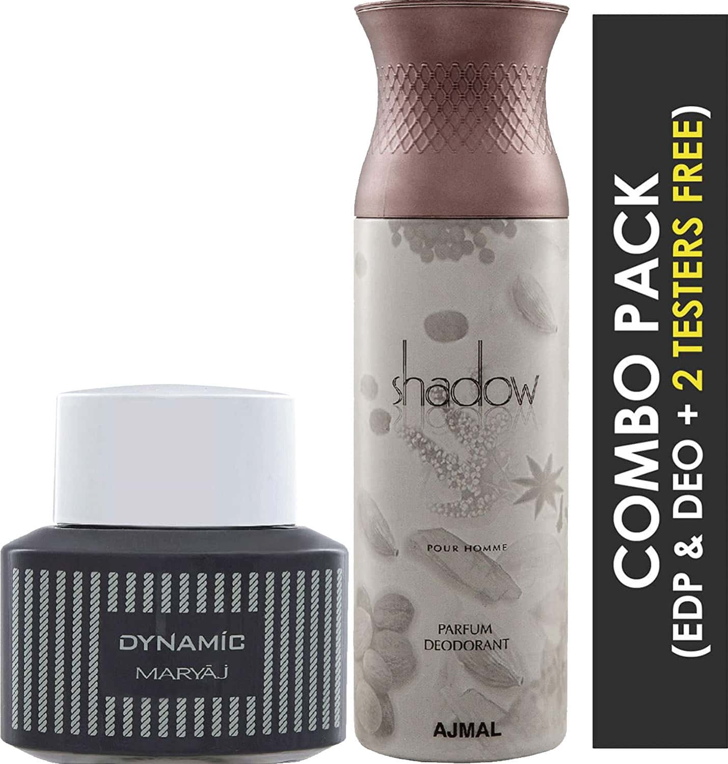 Buy MARYAJ DYNAMIC PERFUME 100ML & AJMAL SHADOW DEODORANT 200ML FOR MEN ...
