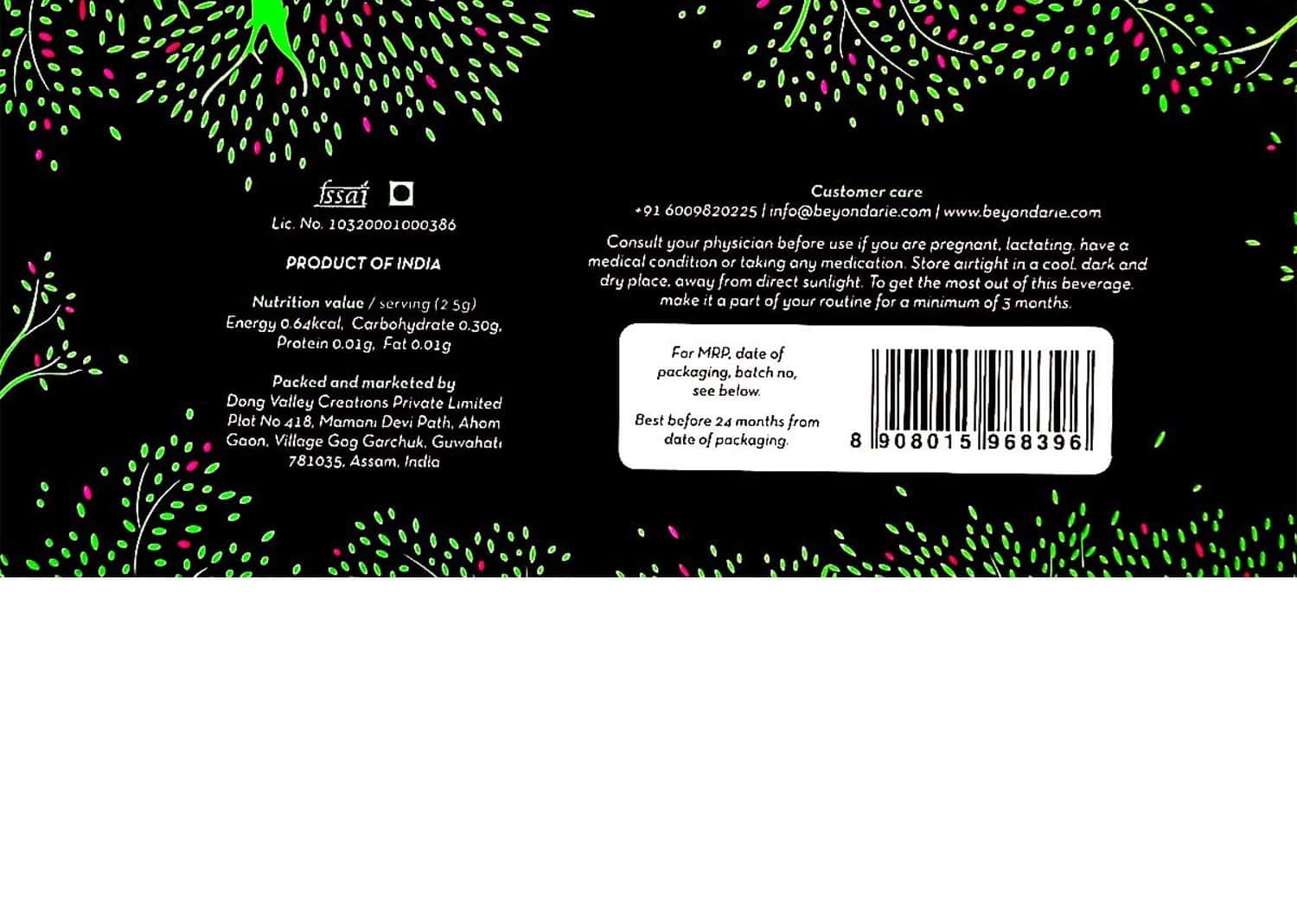 Buy BEYONDARIE WILD GREEN TEA WITH KARBI GINGER AND HIBISCUS - 20 TEA PYRAMIDS(50G) Online & Get ...