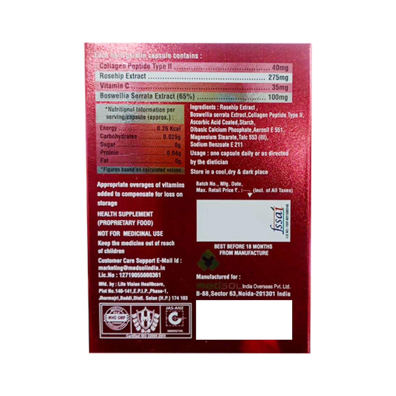 Buy COLL CD STRIP OF 10 CAPSULES Online & Get Upto 60% OFF at PharmEasy