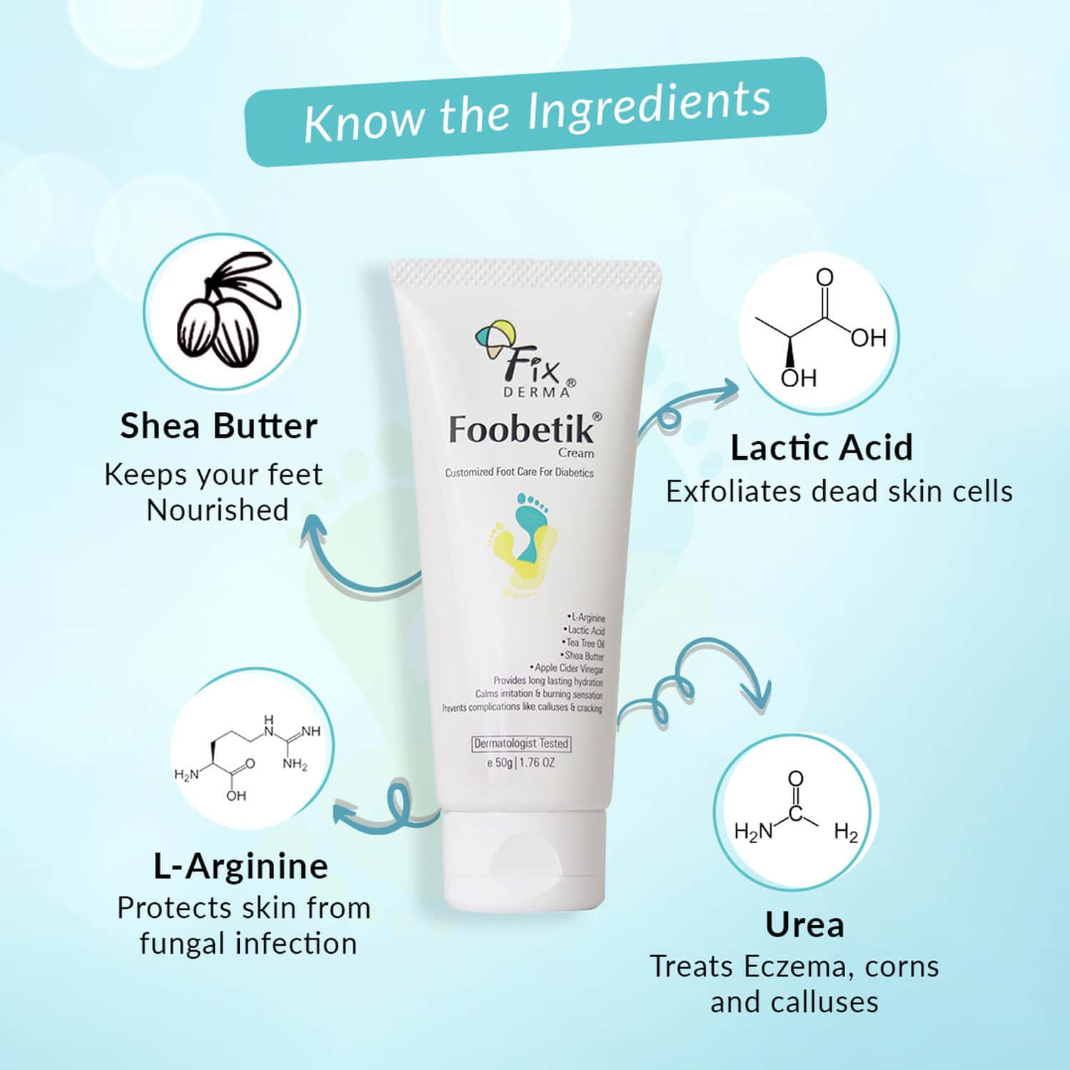 Buy FIXDERMA FOOBETIK CREAM 50GM Online & Get Upto 60% OFF at PharmEasy