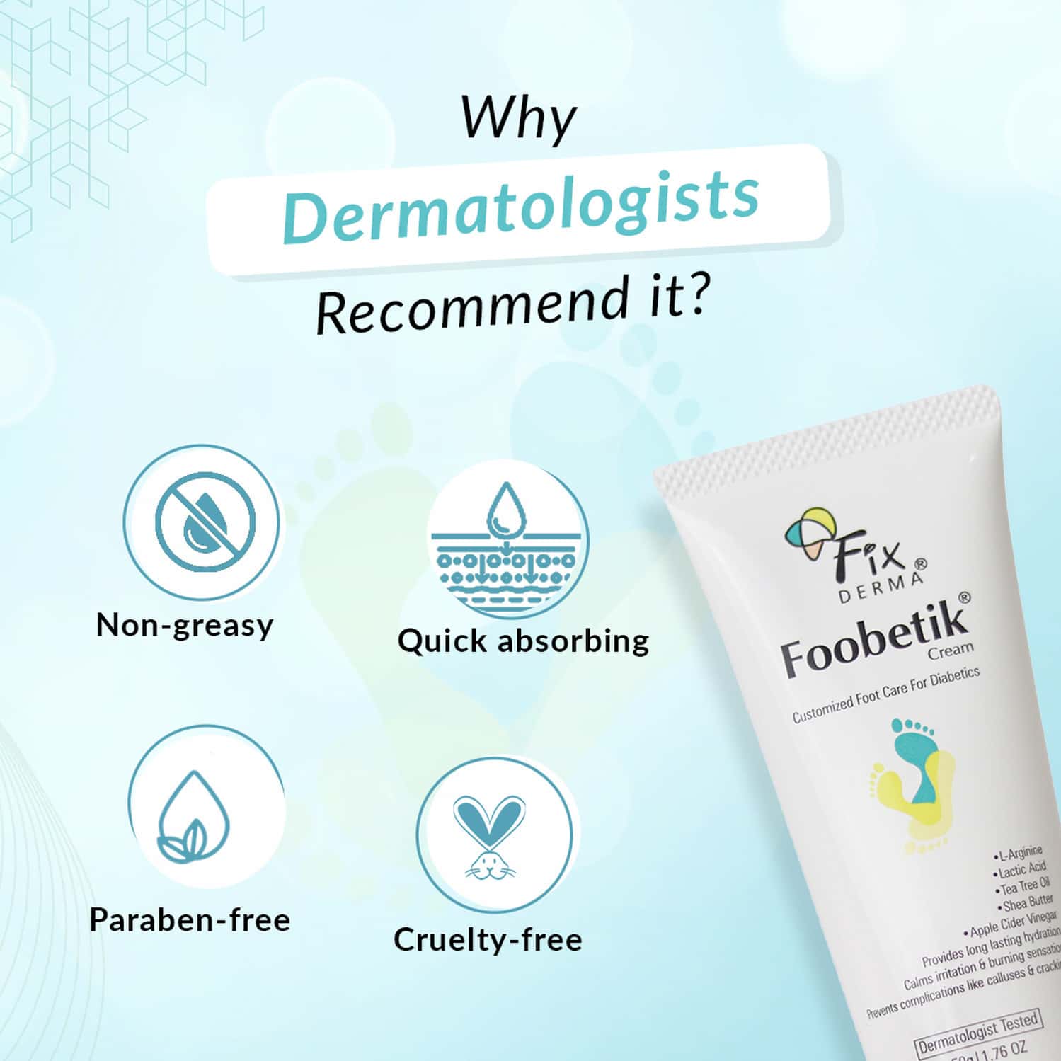 Buy FIXDERMA FOOBETIK CREAM 50GM Online & Get Upto 60% OFF at PharmEasy