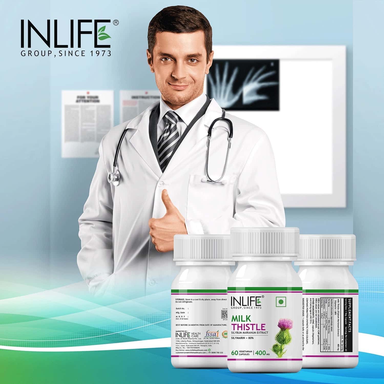 Buy INLIFE MILK THISTLE (80% SILYMARIN) 400MG LIVER CLEANSE DETOX ...