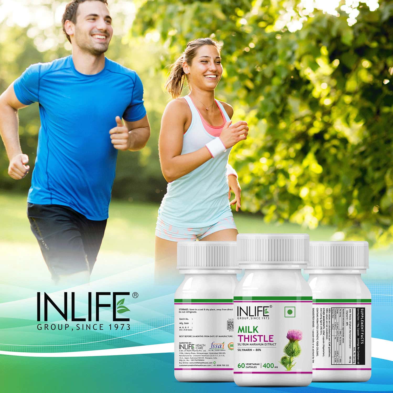Buy Inlife Milk Thistle 80 Silymarin 400mg Liver Cleanse Detox