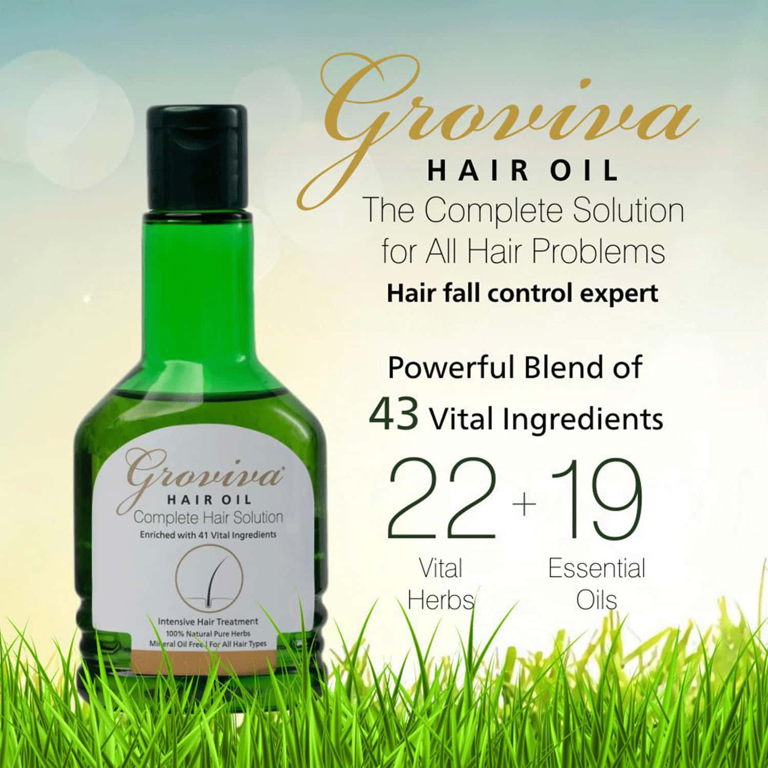 Buy GROVIVA HAIR OIL 100 ML (PACK OF 4) Online & Get Upto 60% OFF at ...