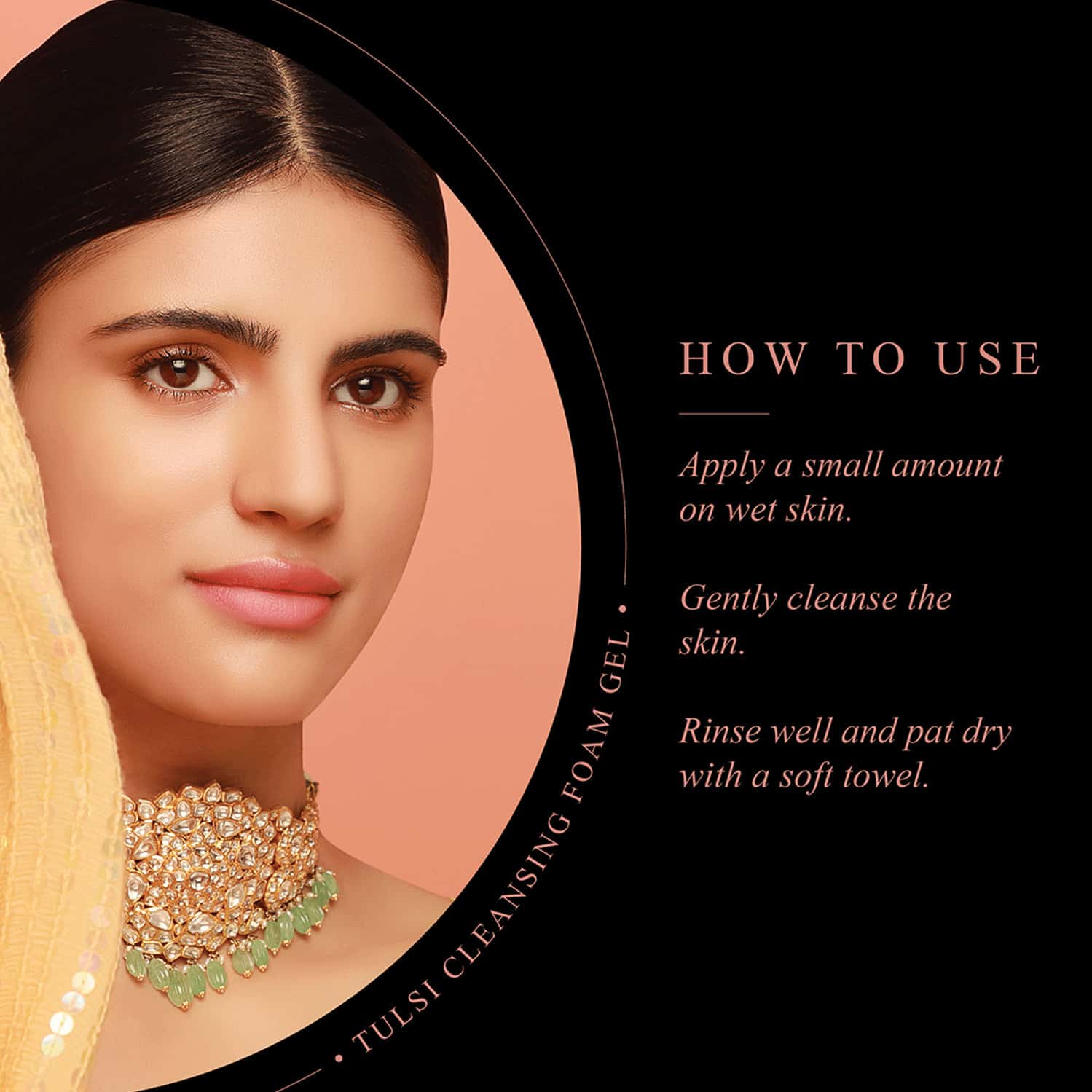 Buy MANISH MALHOTRA BEAUTY BY MYGLAMM TULSI CLEANSING FOAM GEL Online ...