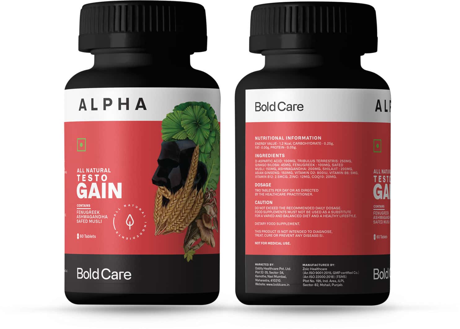 Buy BOLD CARE ALPHA TESTOSTERONE BOOSTER - 60 TABLETS Online & Get Upto ...