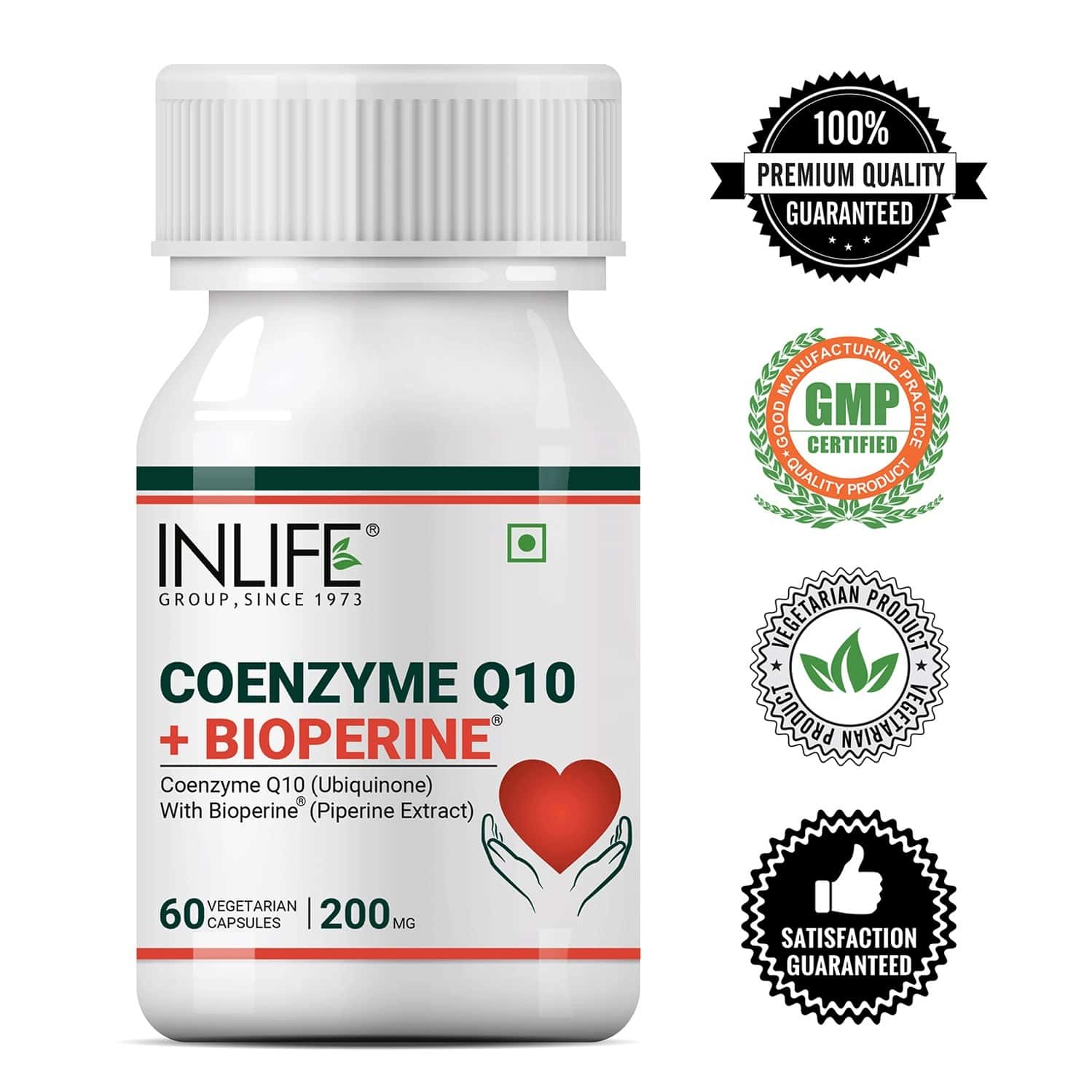 Buy INLIFE COENZYME Q10 COQ10 200MG WITH BIOPERINE (PIPERINE) 8MG ...