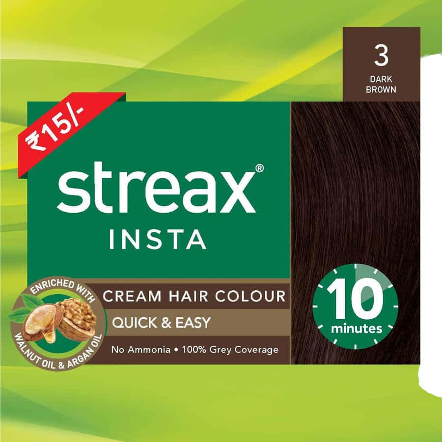 Buy STREAX INSTA 1 NATURAL BLACK (12 G COLOUR + 12 ML DEVLOPER)CREAM ...