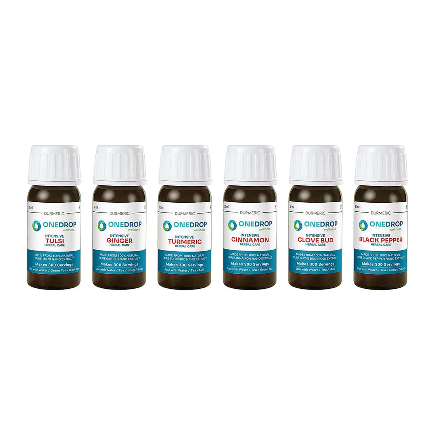 Buy DURMERIC ONEDROP IMMUNITY KIT WITH 6 INDIVIDUAL HERBAL DROPS Online ...