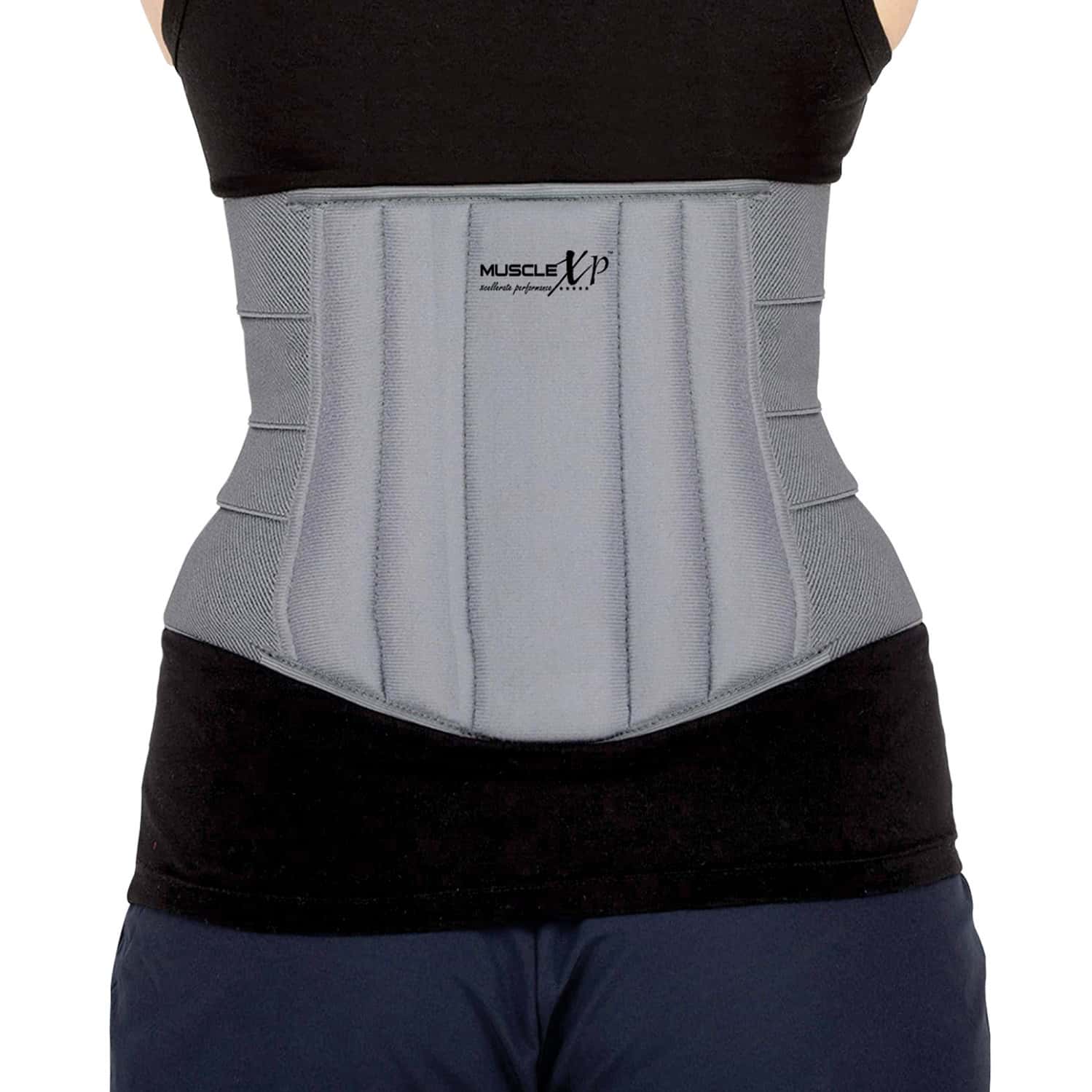 Buy MUSCLEXP DRFITNESS+ LUMBO SACRAL BELT BACK SUPPORT BELT WITH BACK ...