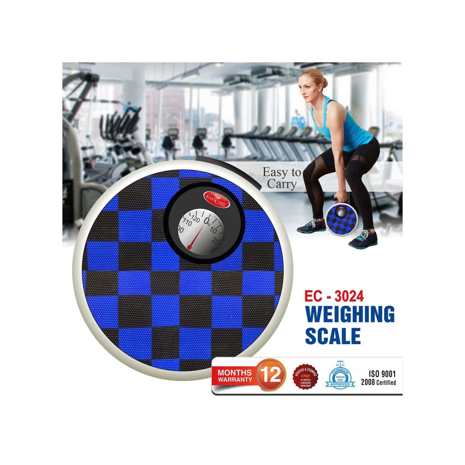 Buy EASYCARE ROUND MANUAL WEIGHING SCALE WITH HANDLE TO CARRY ...