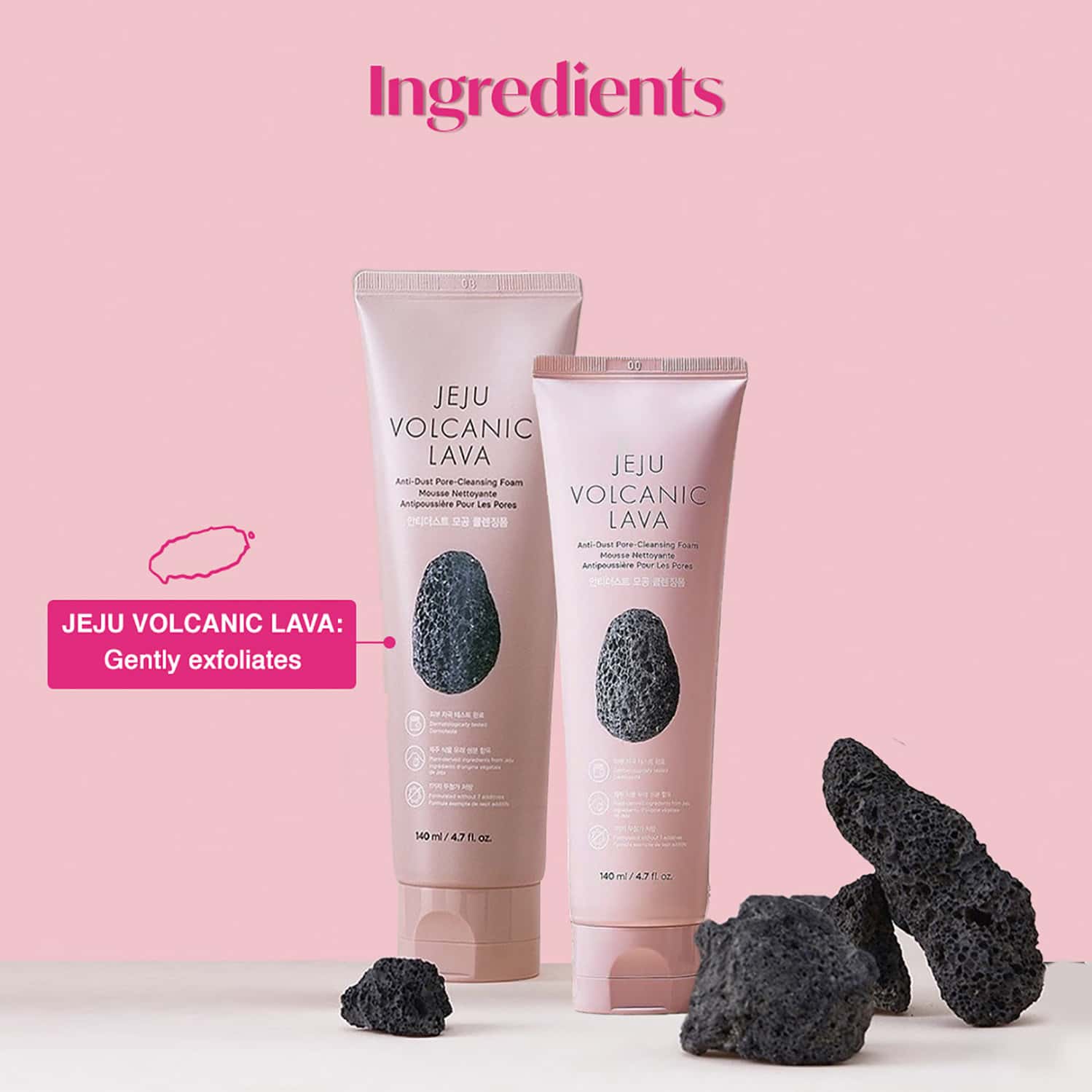 Buy THE FACE SHOP JEJU VOLCANIC LAVA CLEANSING FOAM Online & Get Upto ...